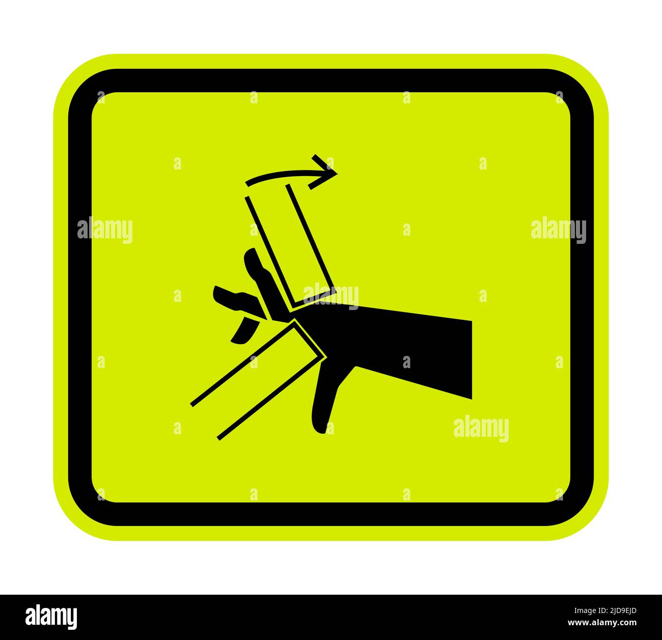 Hand Crush Pinch Point Symbol Sign Isolate on White Background,Vector ...