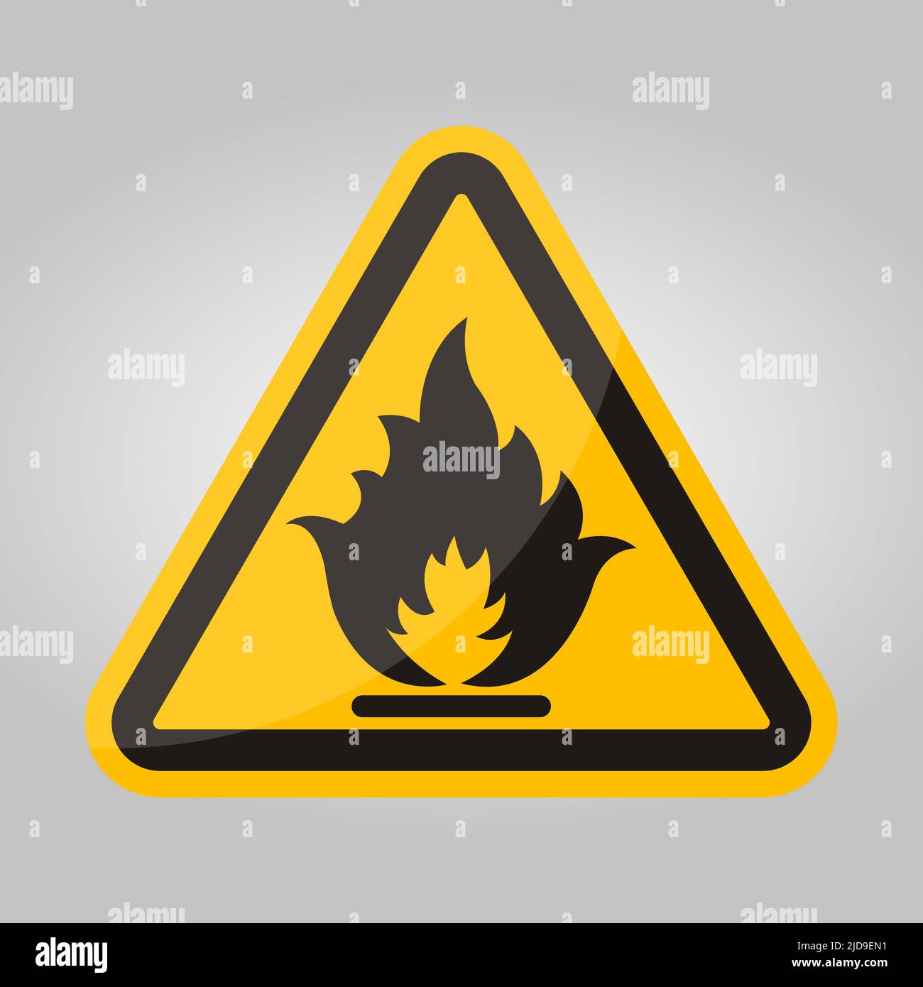 Beware Flammable Gas Symbol Isolate On White Background,Vector ...