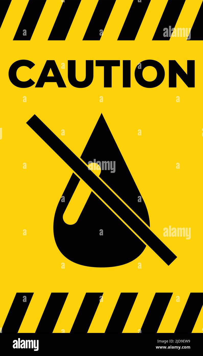 Do Not Let Water And Humidity Touch The Filter Symbol Stock Vector ...