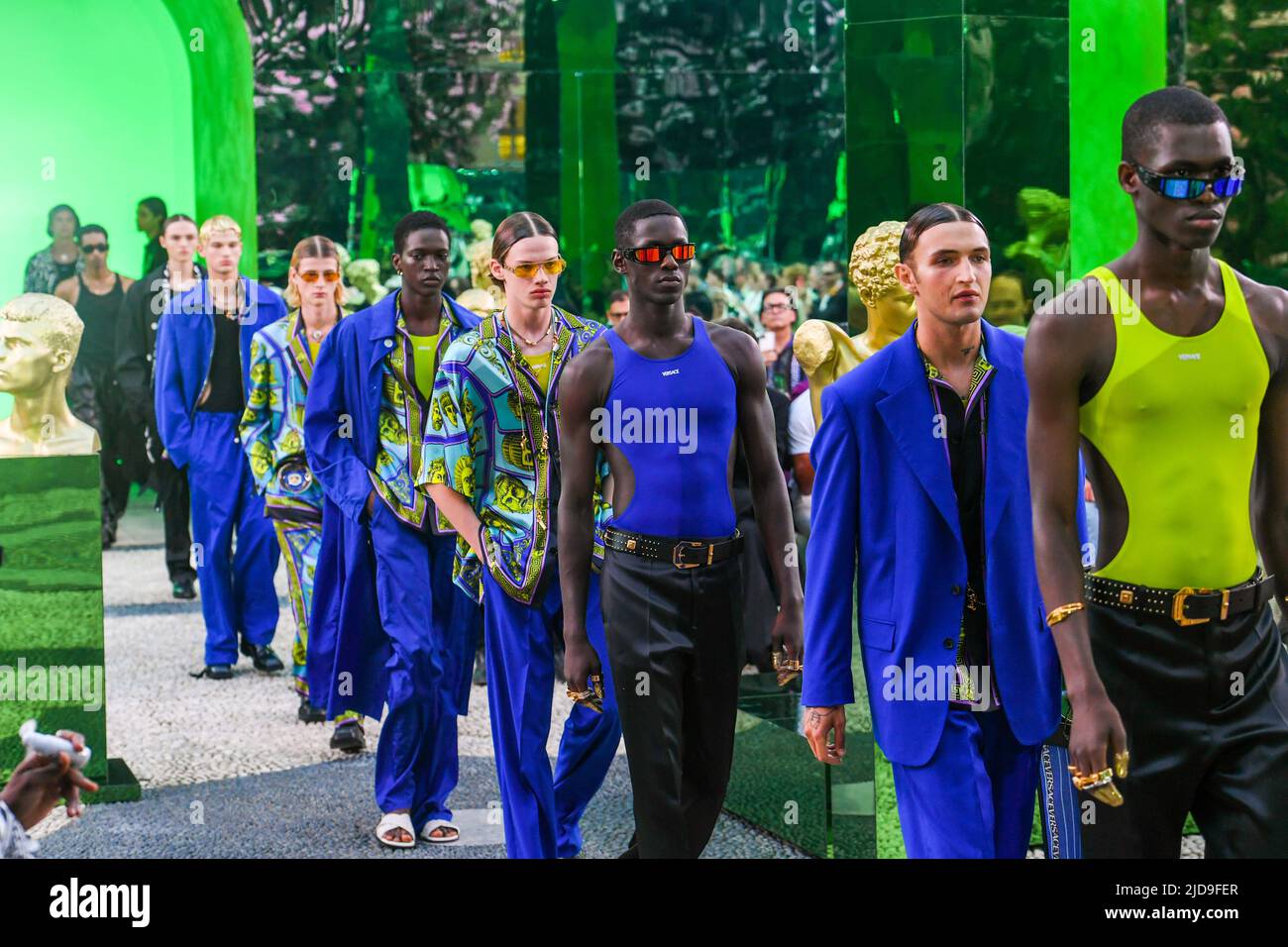Milan Fashion Week - Men S/S 2023 Versace fashion show - vibes Milan ...