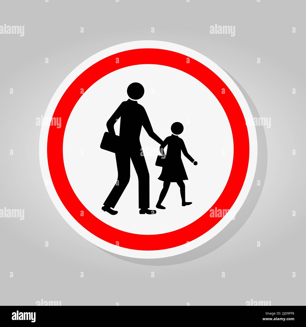 School Traffic Road Sign Isolate On White Background,Vector ...