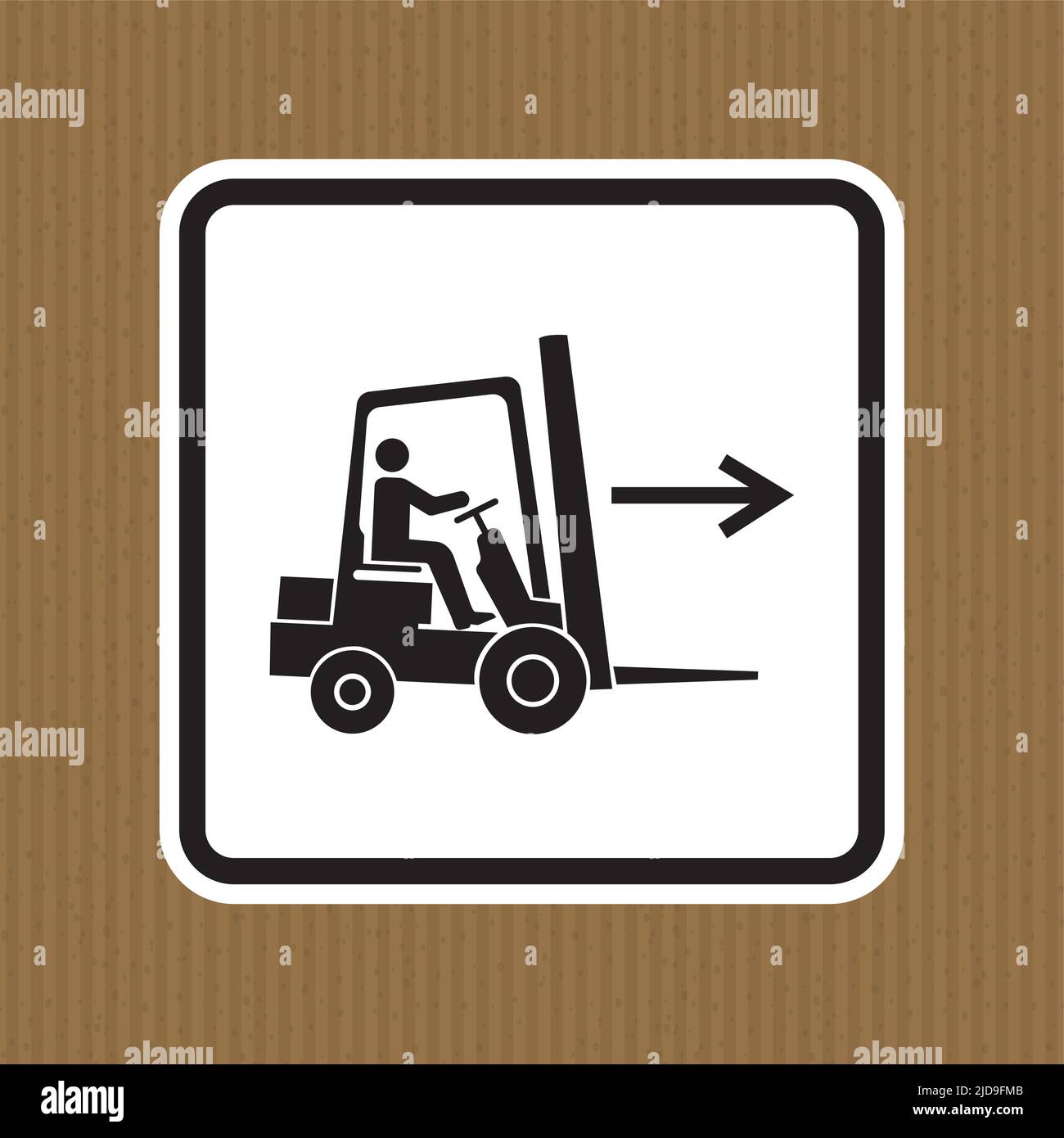Forklift Point Right Symbol Sign Isolate On White Background,Vector ...