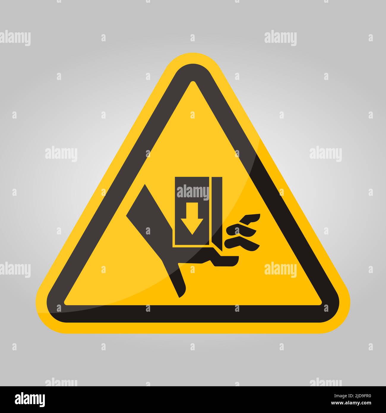 Hand Crush Force From Above Symbol Sign, Vector Illustration, Isolate ...