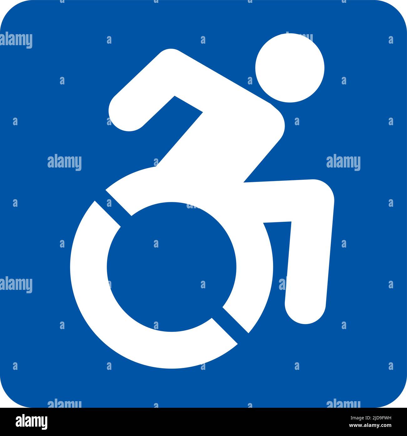 Accessible Parking Sign On White Background Stock Vector Image & Art ...