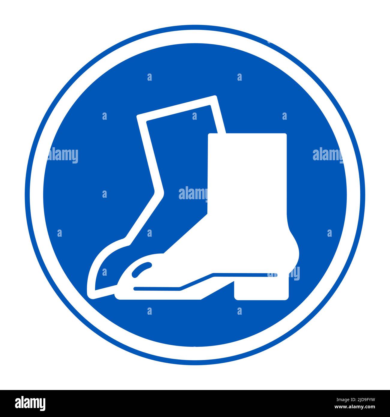 Symbol Wear Foot Protection sign Isolate On White Background,Vector ...
