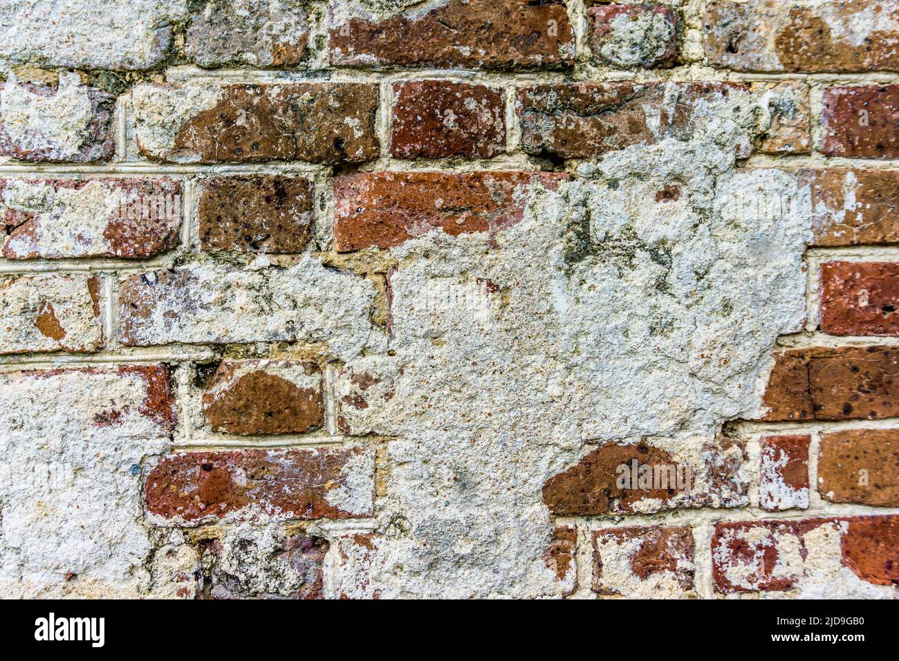 A background shot of the wall of an historic church in Charleston ...