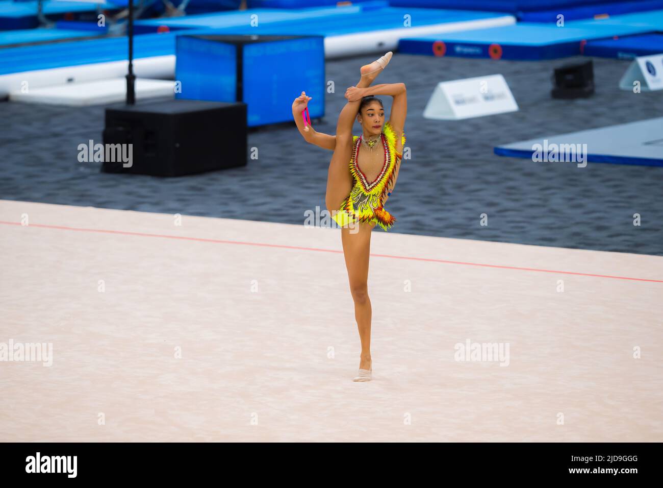 New Zealand Senior International Rhythmic Gymnast, Laylah Waggie during ...