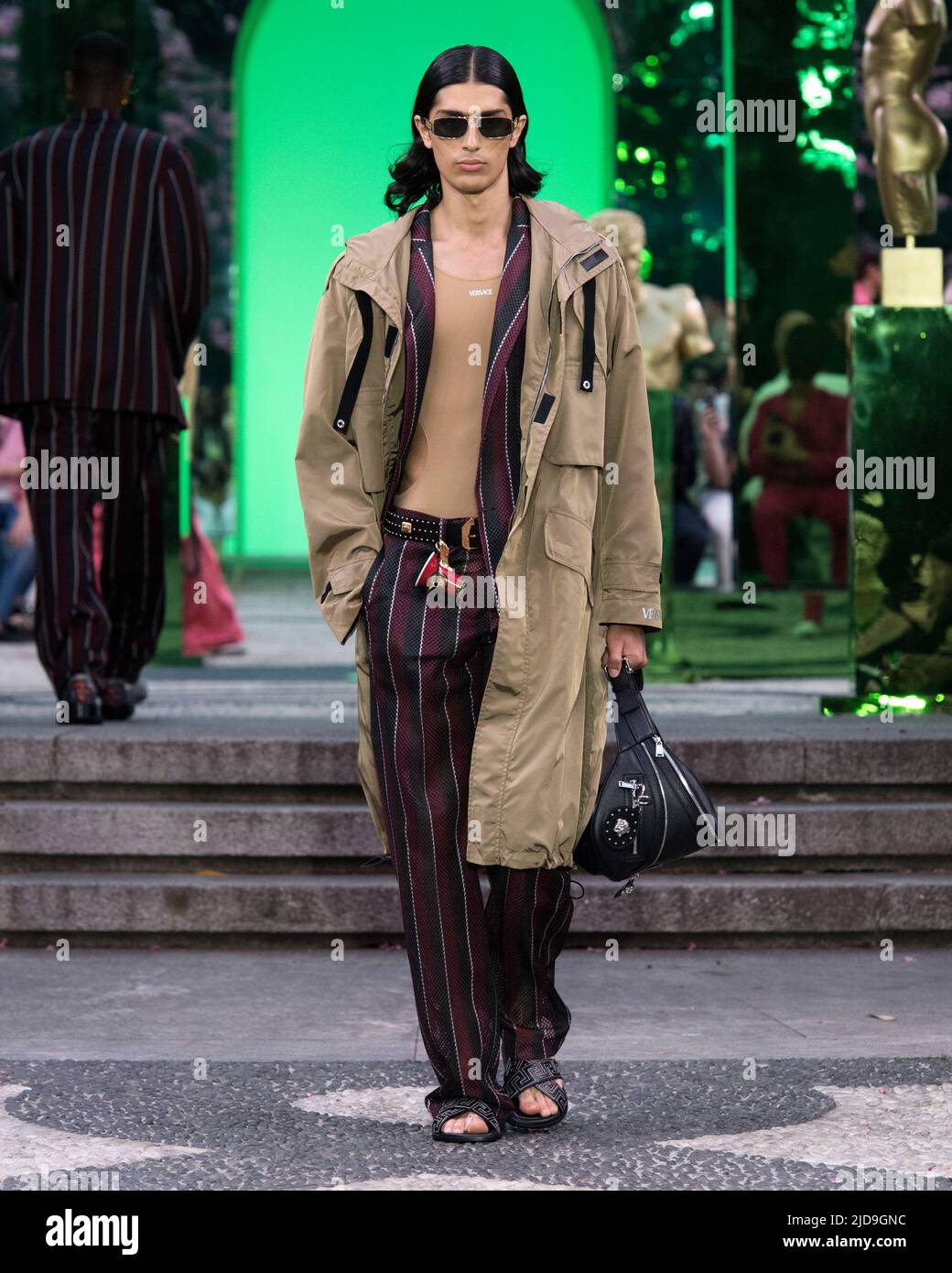 Milan Fashion Week - Men S/S 2023 Versace fashion show - catwalk Milan ...