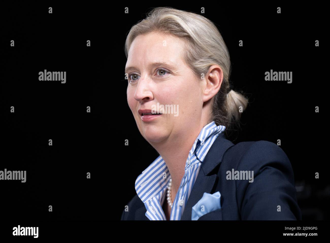 Riesa, Germany. 19th June, 2022. Alice Weidel, AfD federal chairwoman ...