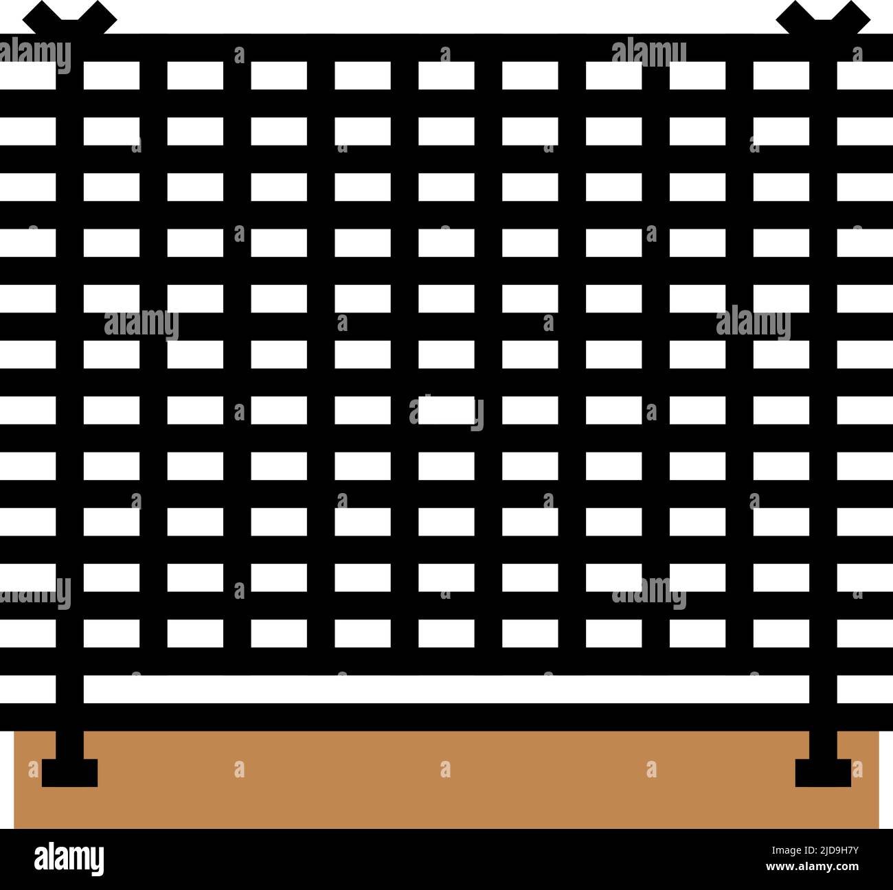 barrier fence color icon vector illustration Stock Vector Image & Art ...