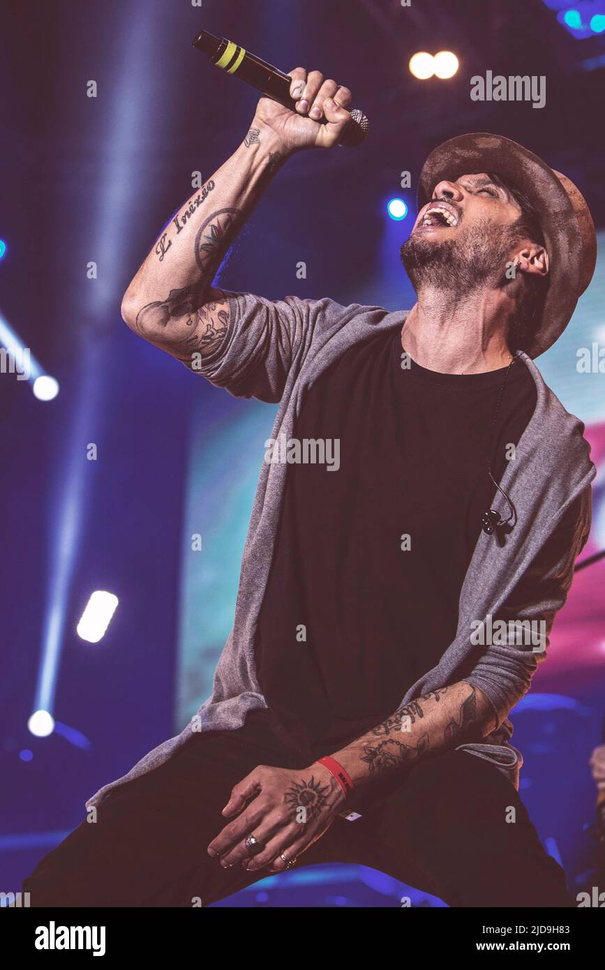 Fabrizio Moro performs live on stage in Rome Stock Photo - Alamy