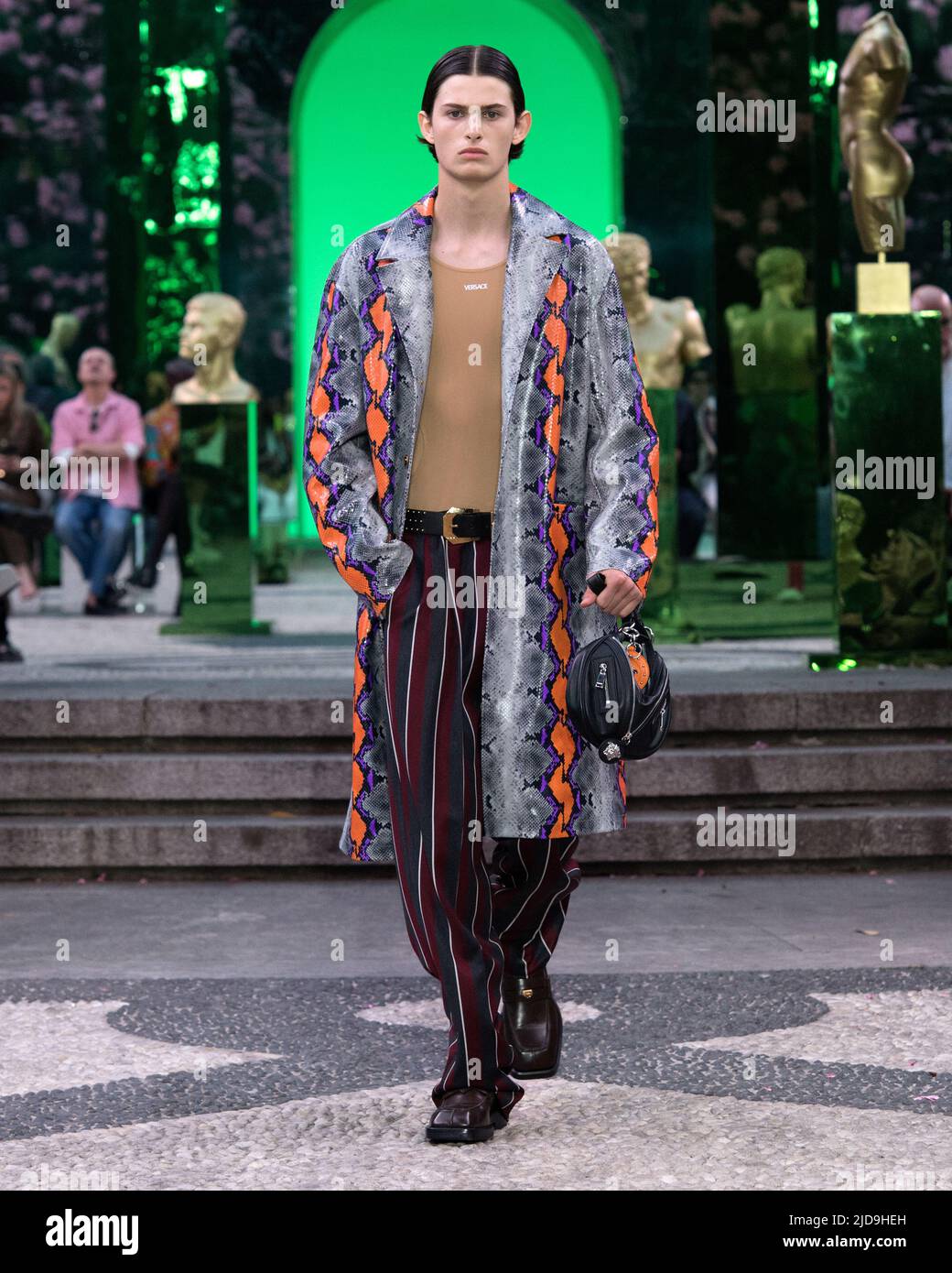 Milan Fashion Week - Men S/S 2023 Versace fashion show - catwalk Milan ...