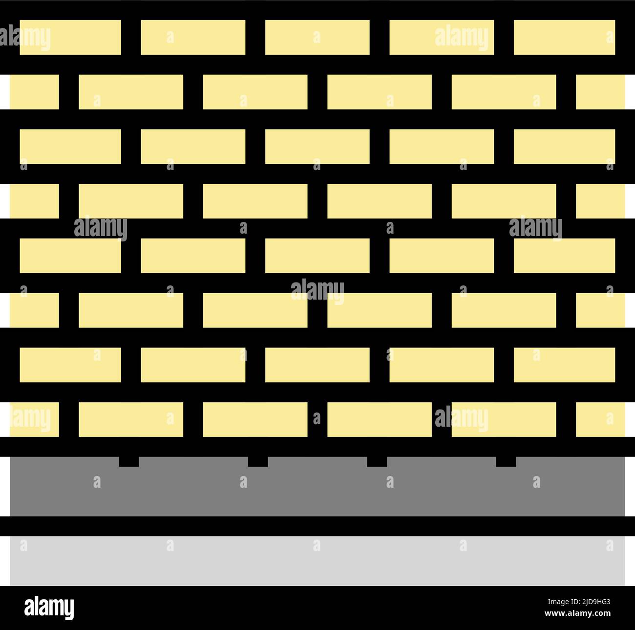 wall fence color icon vector illustration Stock Vector Image & Art - Alamy