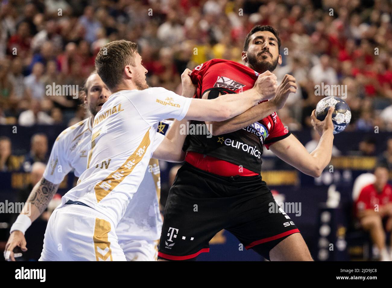 Cologne, Germany. 19th June, 2022. Handball: Champions League, THW Kiel ...