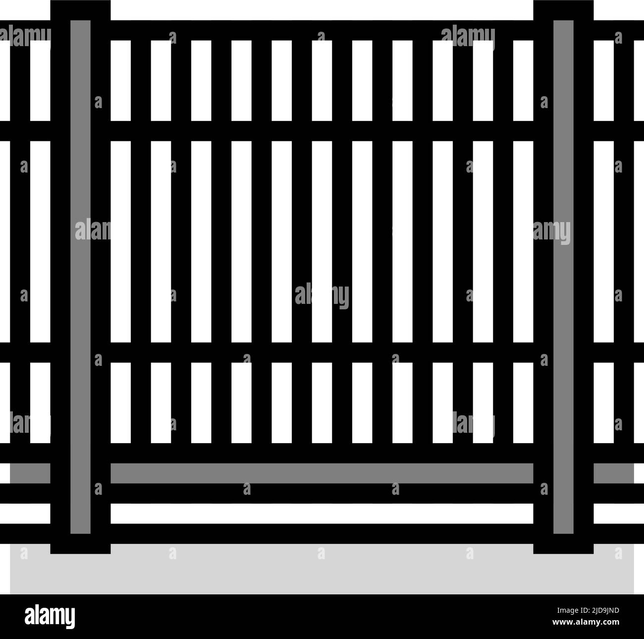 metal fence color icon vector illustration Stock Vector Image & Art - Alamy