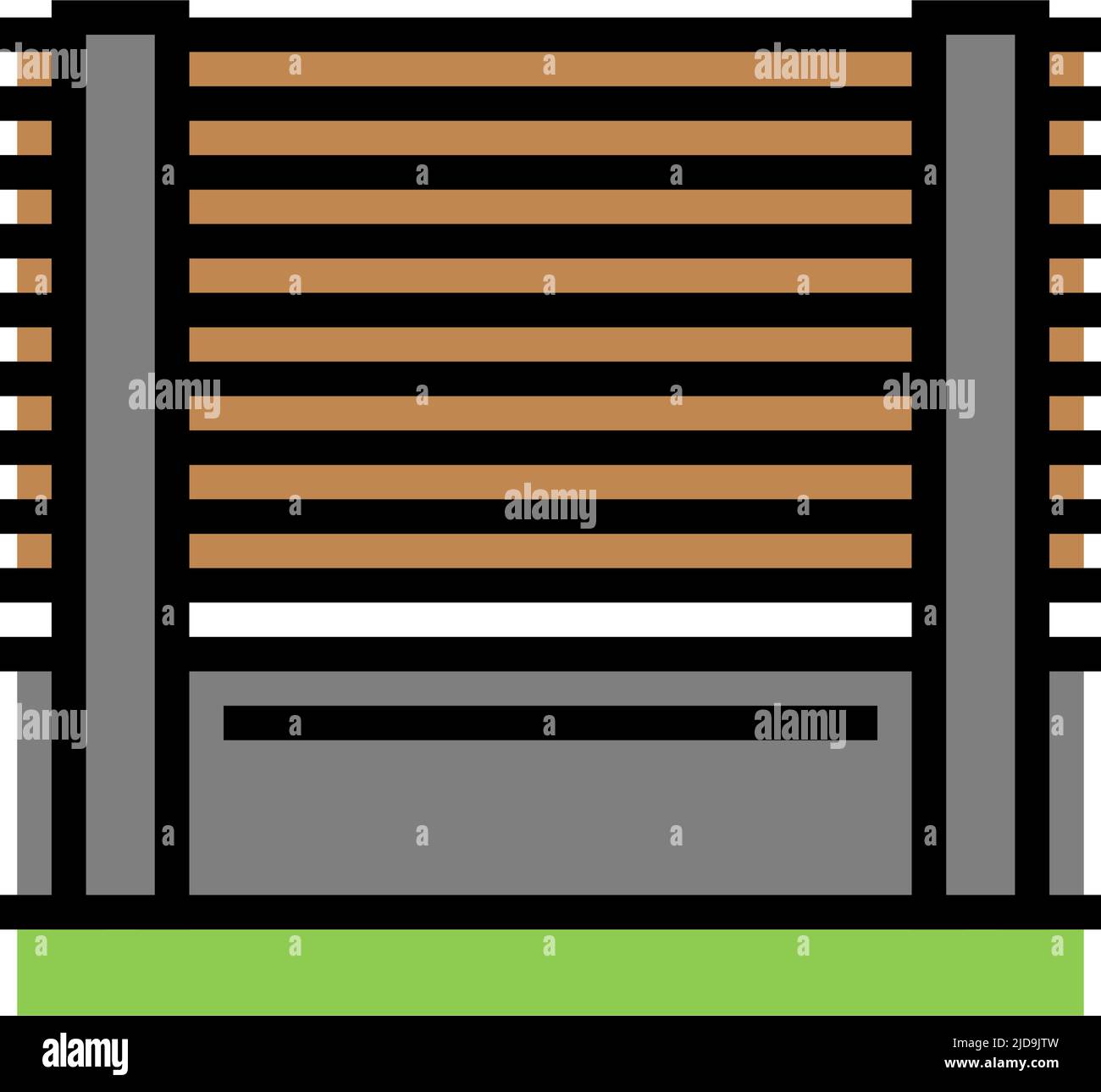 Fence garden concrete Cut Out Stock Images & Pictures - Alamy