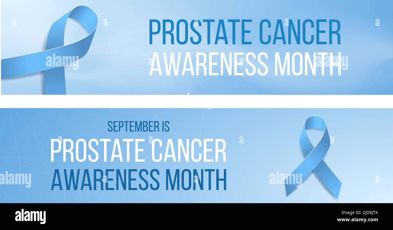 Prostate cancer awareness month concept. Set of two themed vector ...