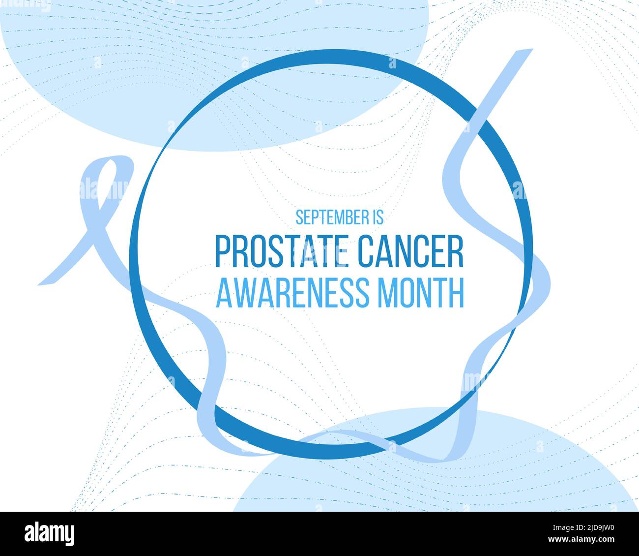 Prostate Cancer Awareness Month Concept Banner Template With Light