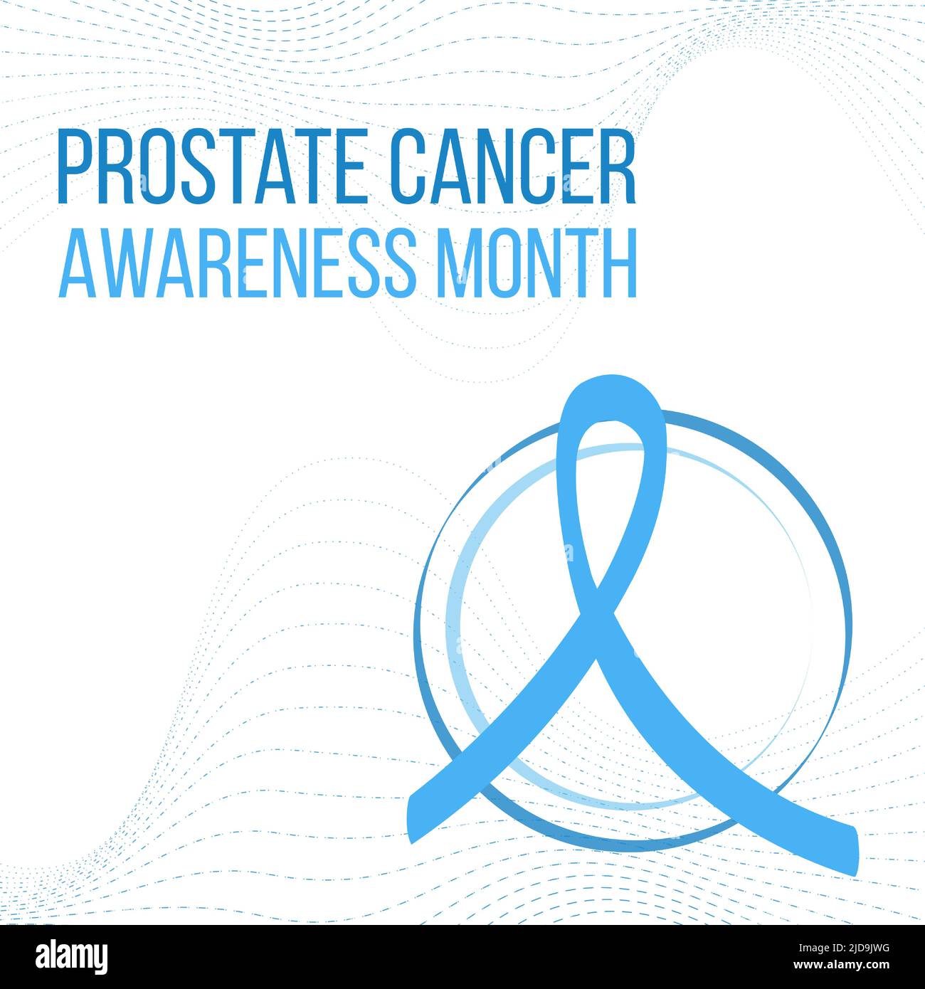 Prostate Cancer Awareness Month Concept Banner Template With Light