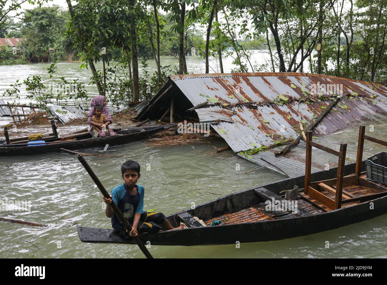 Sylhet, Sylhet, Bangladesh. 19th June, 2022. Flood situation has ...