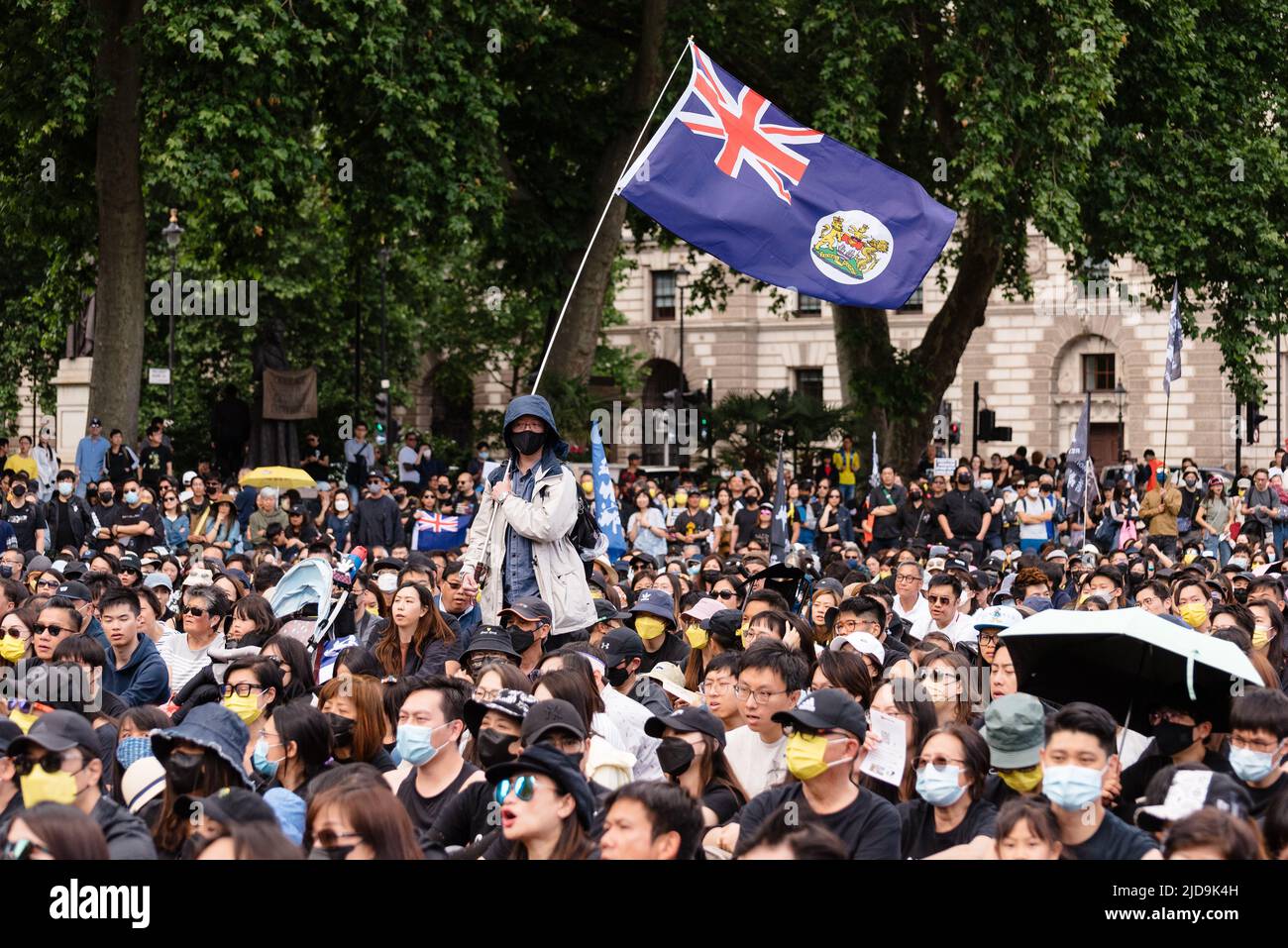 London, UK. 12 June 2022. Rally in Parliament Square for the 3rd ...