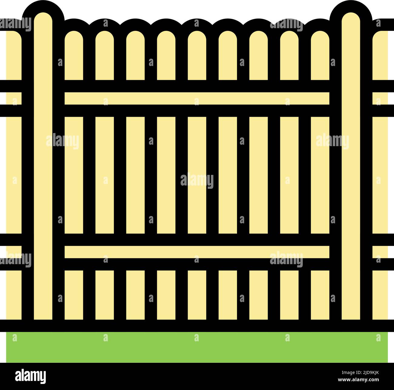 wood fence color icon vector illustration Stock Vector Image & Art - Alamy