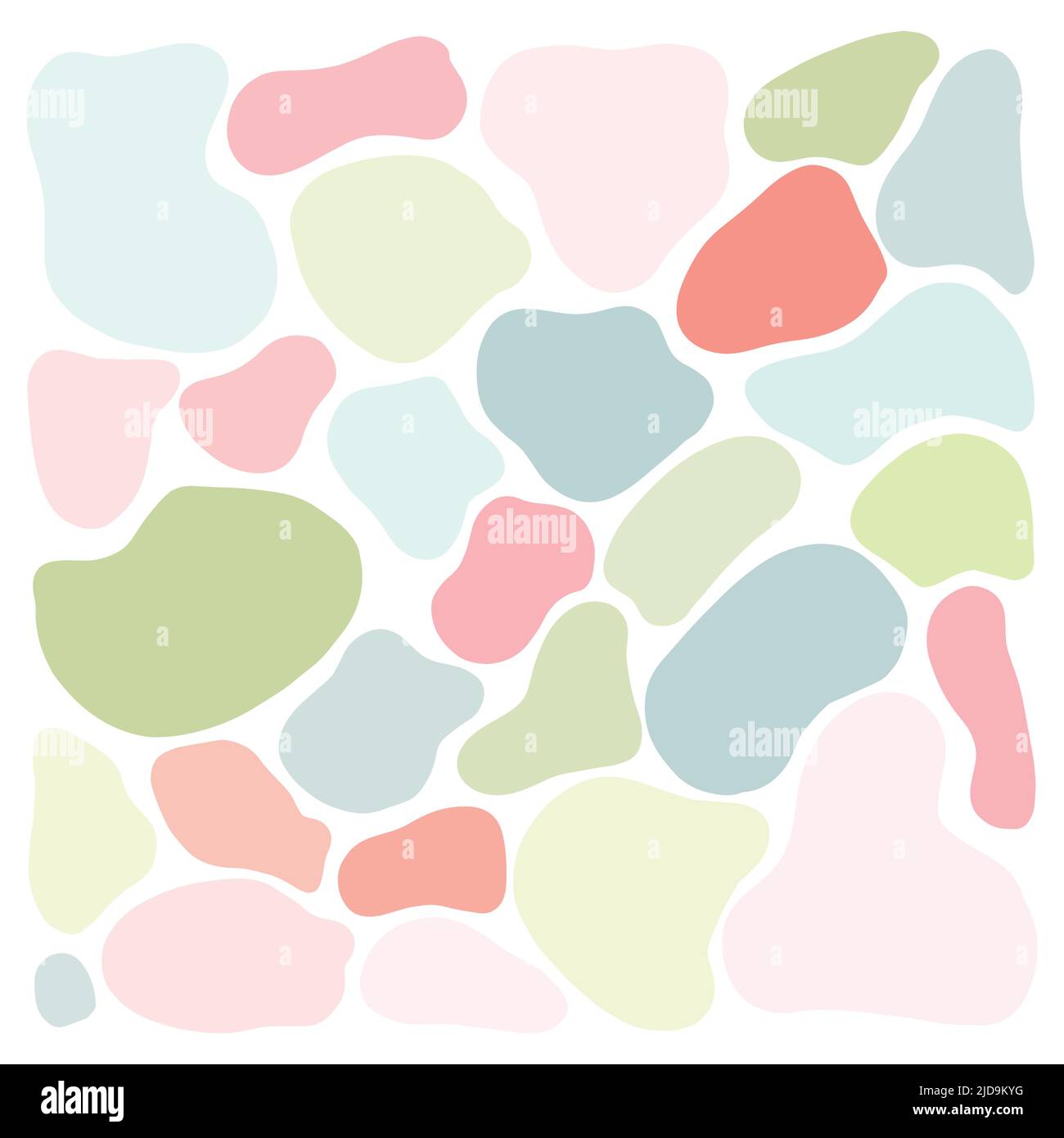 Vector pastel colors various abstract shapes. Cute Boho nursery clipart ...