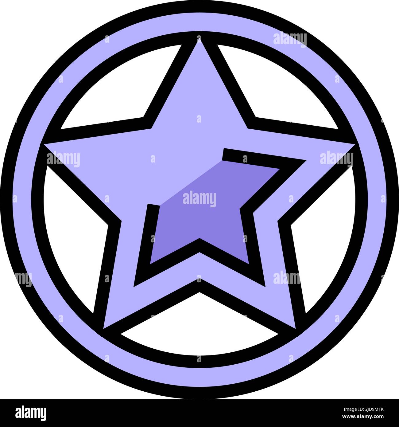 star game award color icon vector illustration Stock Vector Image & Art ...