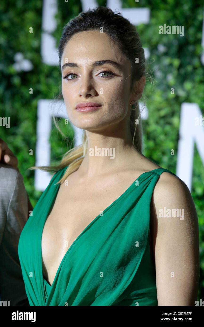 Italian actress Denise Capezza poses during a photocall for the TV show ...