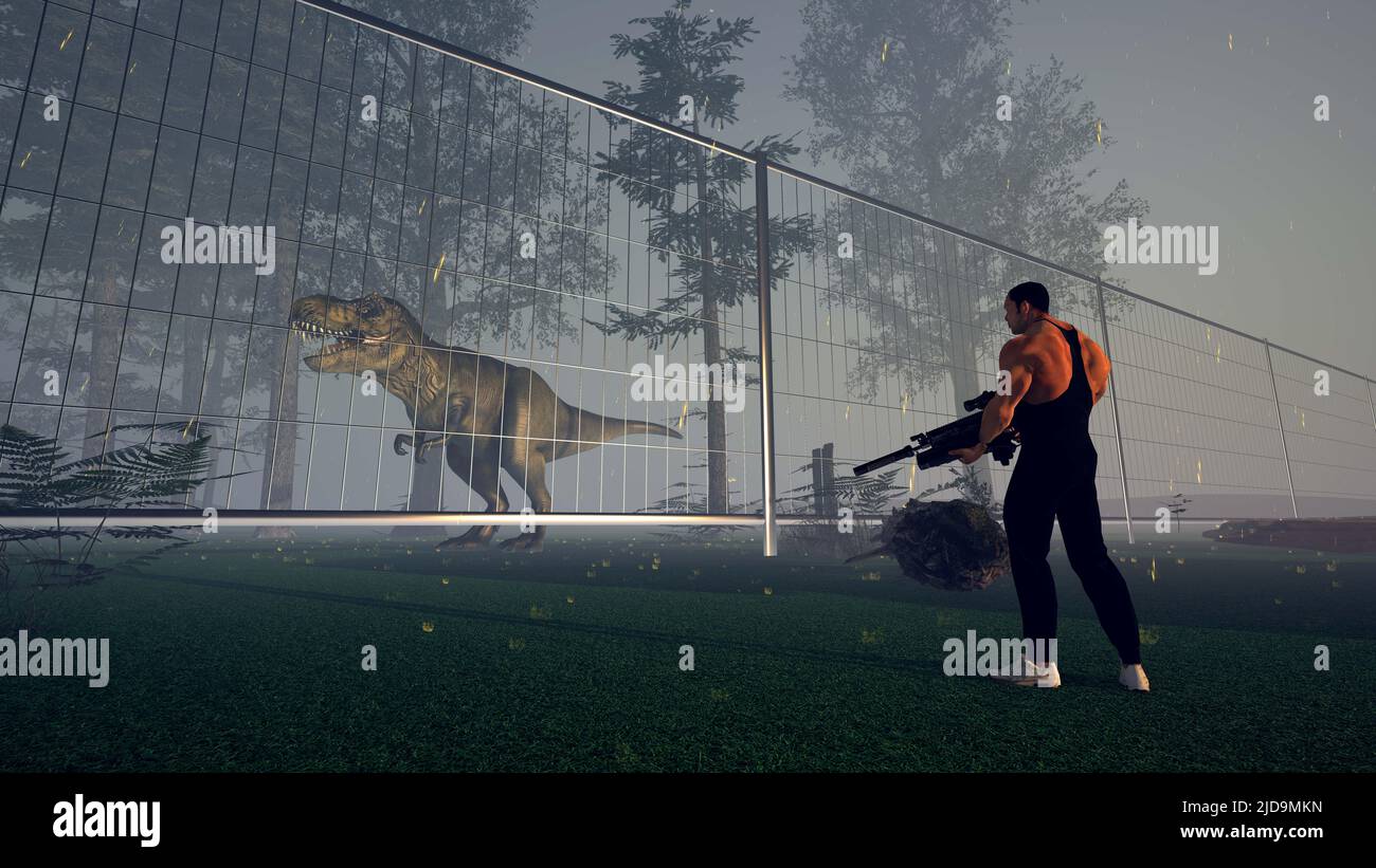 Jurassic park t rex banner hi-res stock photography and images - Alamy