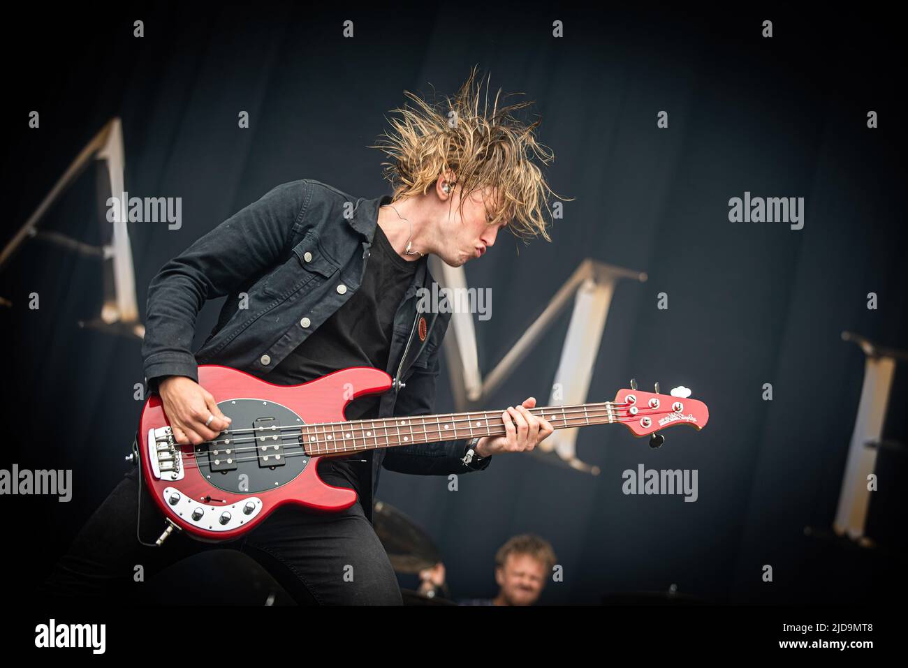 Copenhagen, Denmark. 17th, June 2022. The Danish metal band Siamese ...