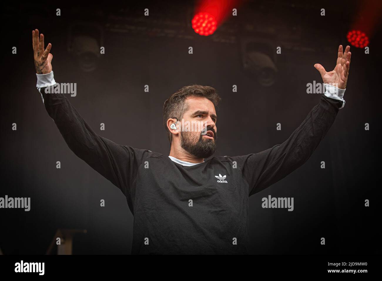 Copenhagen, Denmark. 17th, June 2022. The Danish metal band Siamese ...