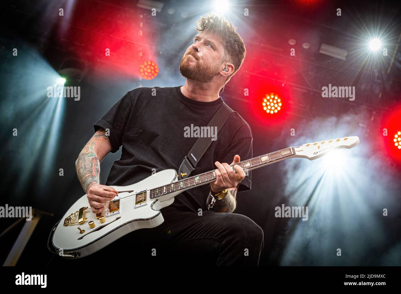 Copenhagen, Denmark. 17th, June 2022. The Danish metal band Siamese ...