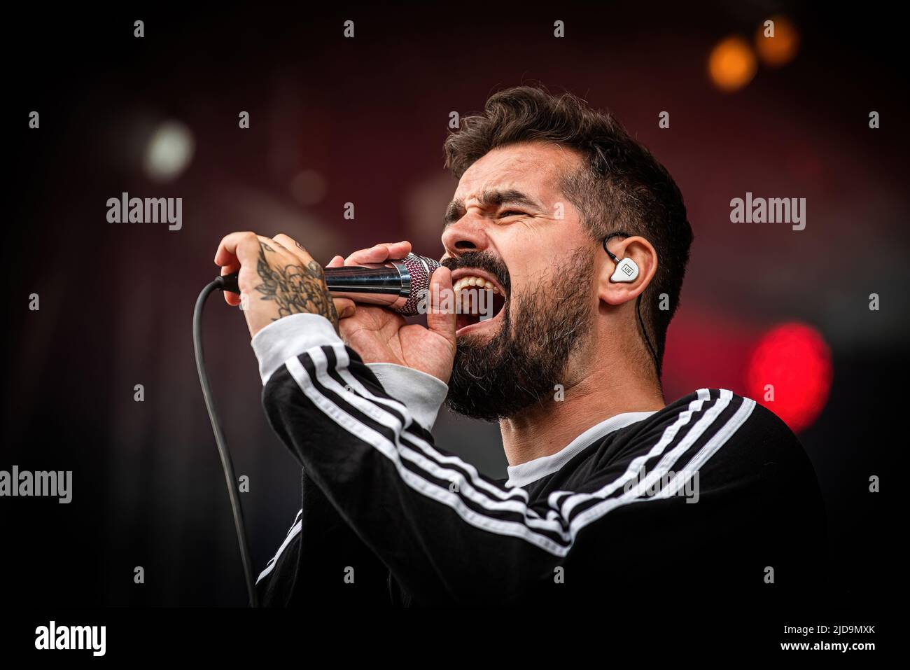 Copenhagen, Denmark. 17th, June 2022. The Danish metal band Siamese ...