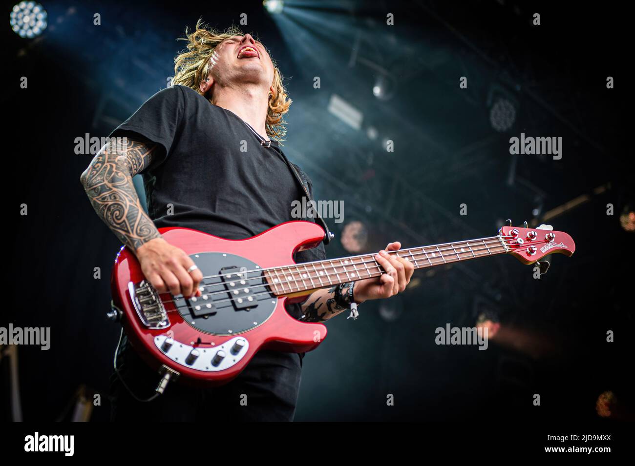 Copenhagen, Denmark. 17th, June 2022. The Danish metal band Siamese ...