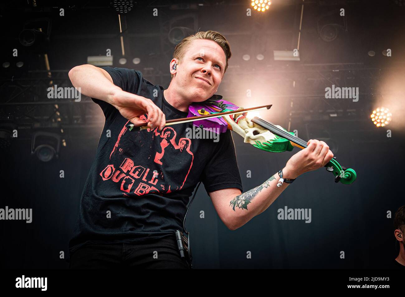 Copenhagen, Denmark. 17th, June 2022. The Danish metal band Siamese ...