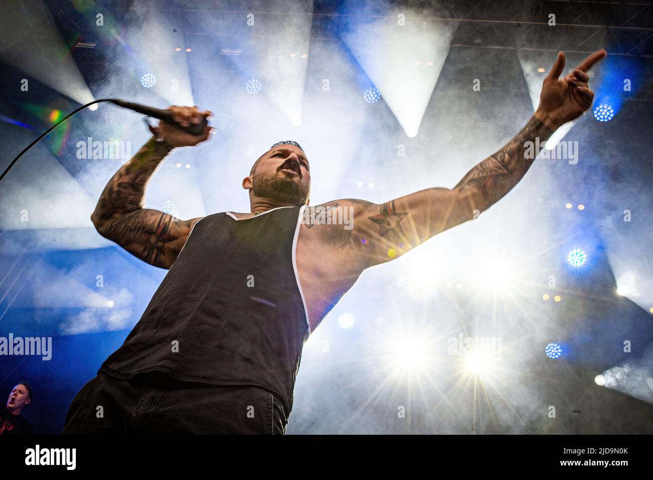 Copenhagen, Denmark. 17th, June 2022. The Danish metal band Siamese ...