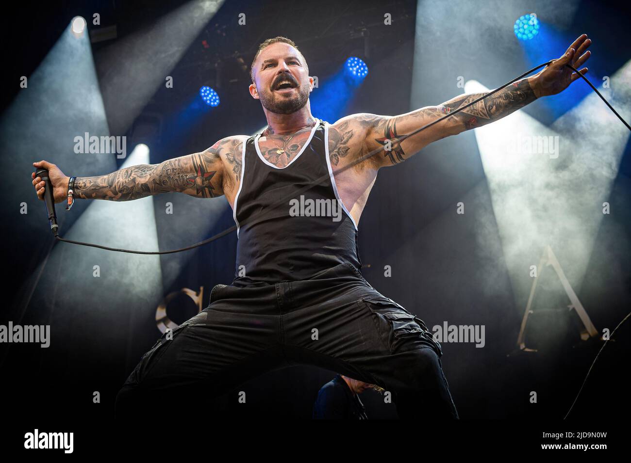 Copenhagen, Denmark. 17th, June 2022. The Danish metal band Siamese ...