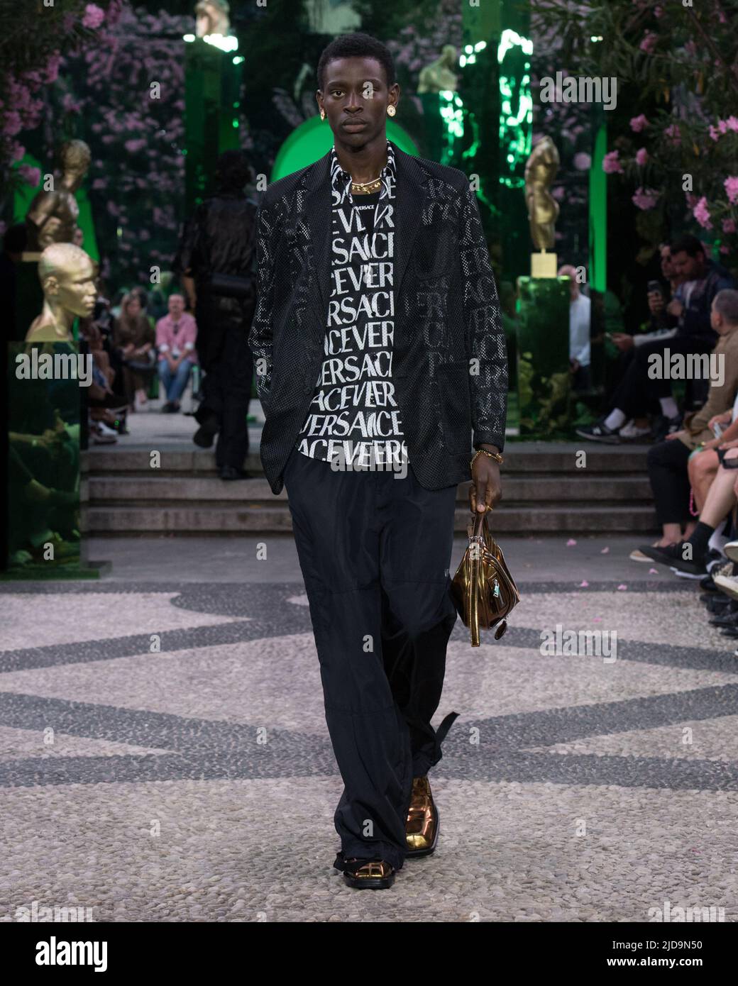 Milan Fashion Week - Men S/S 2023 Versace fashion show - catwalk Milan ...