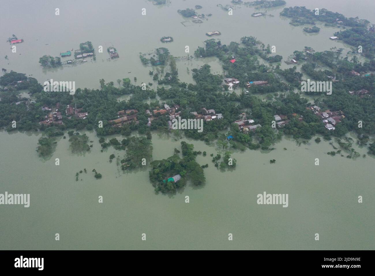 Sylhet, Sylhet, Bangladesh. 19th June, 2022. Flood situation has ...