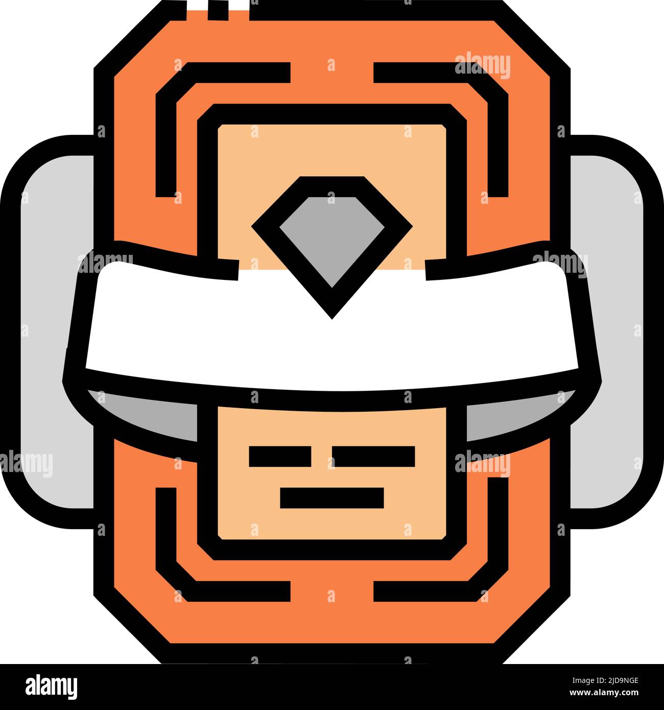 video game reward with diamond color icon vector illustration Stock ...