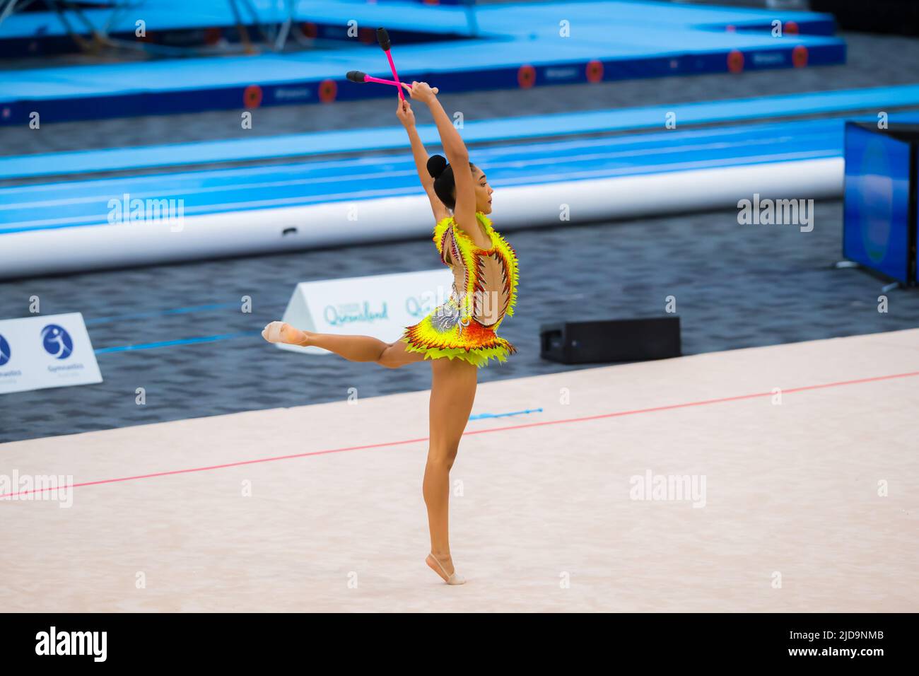 New Zealand Senior International Rhythmic Gymnast, Laylah Waggie ...