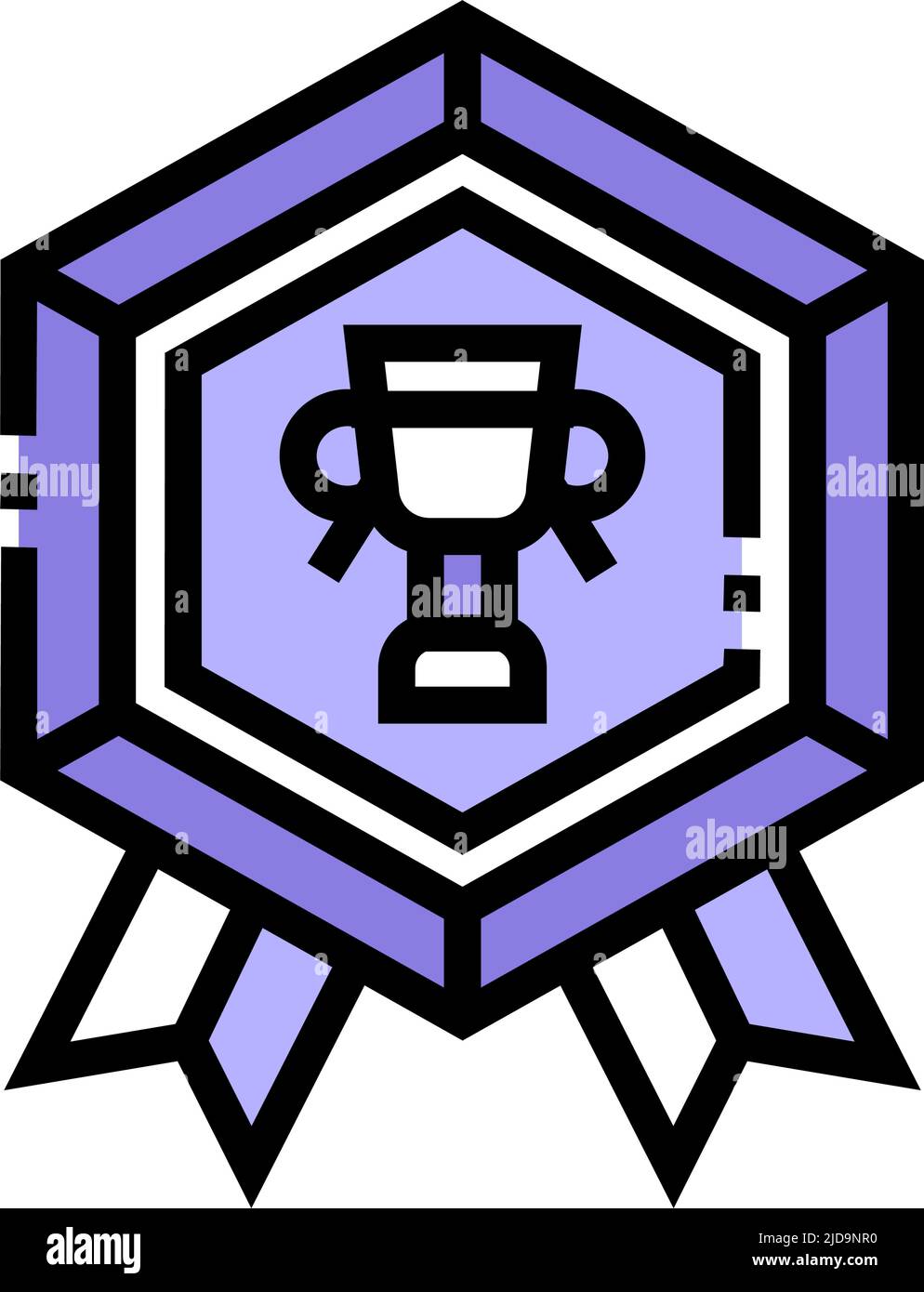 award decorated cup color icon vector illustration Stock Vector Image ...