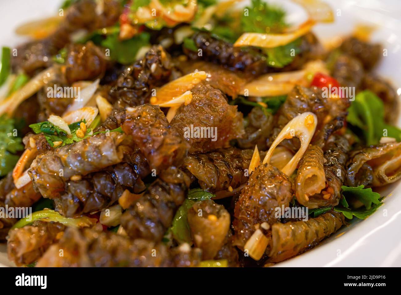 Fish skin with peanuts hi-res stock photography and images - Alamy