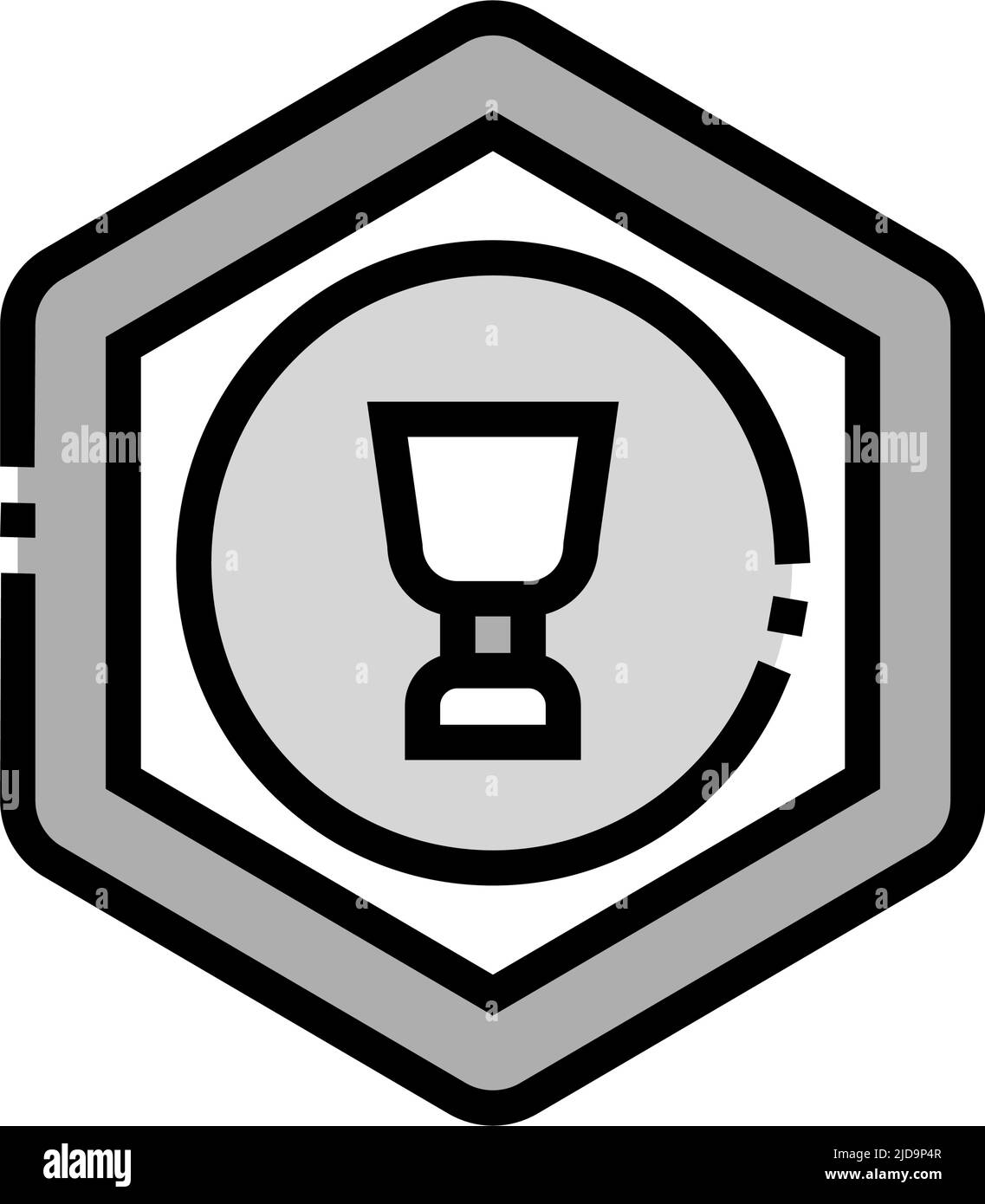 silver cup game reward color icon vector illustration Stock Vector ...