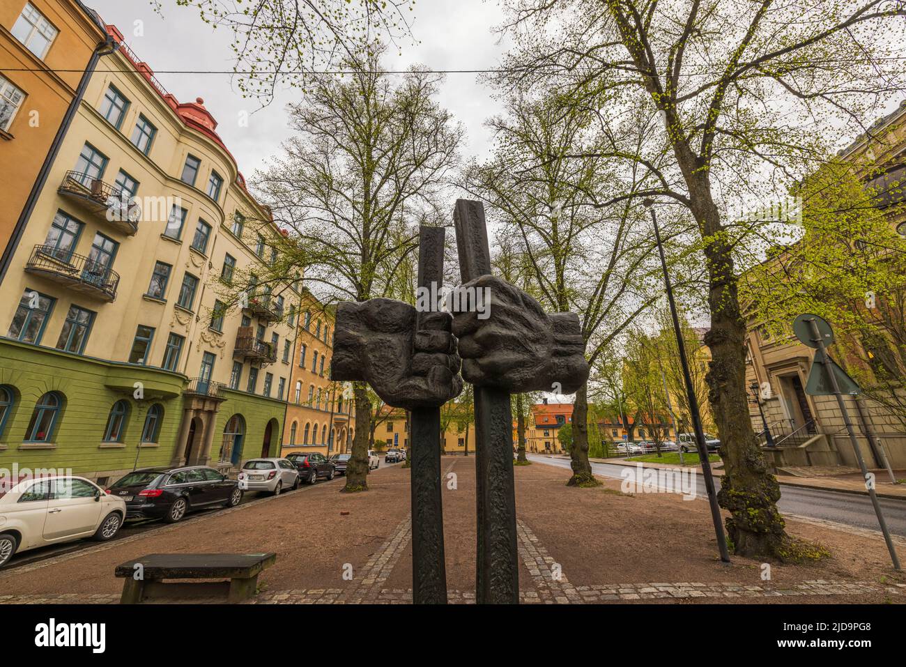 Beautiful view of monument symbolizing liberation and devoted to Martin ...