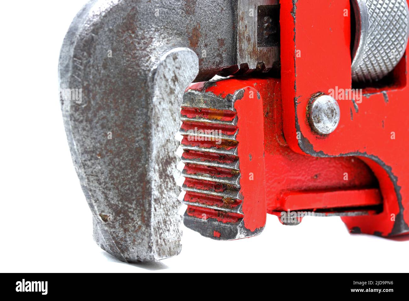 detail of close-up wrench on white background Stock Photo - Alamy