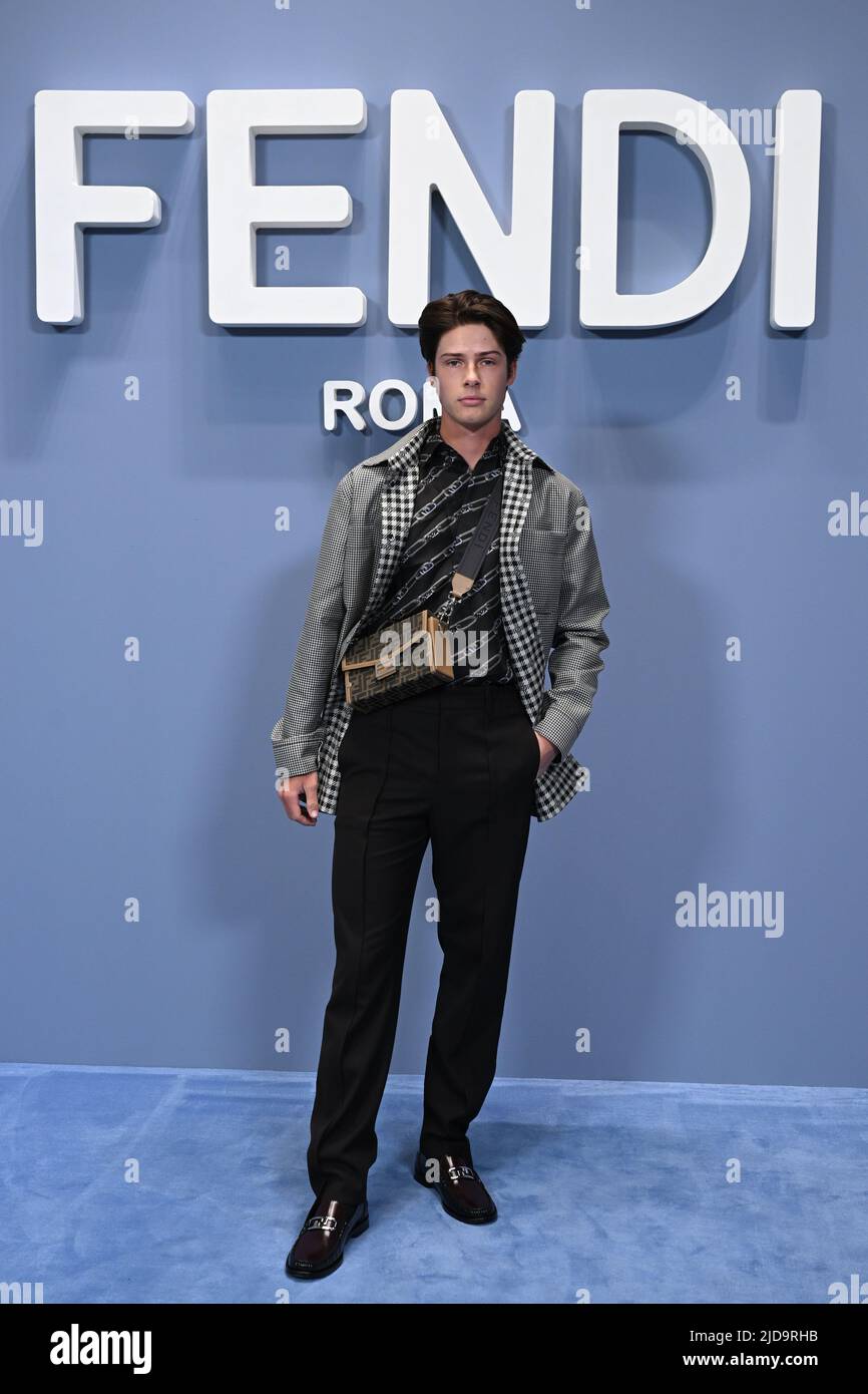 Blake Gray Milan Fashion Week - Men S/S 2023 Fendi - Backdrop Milan ...