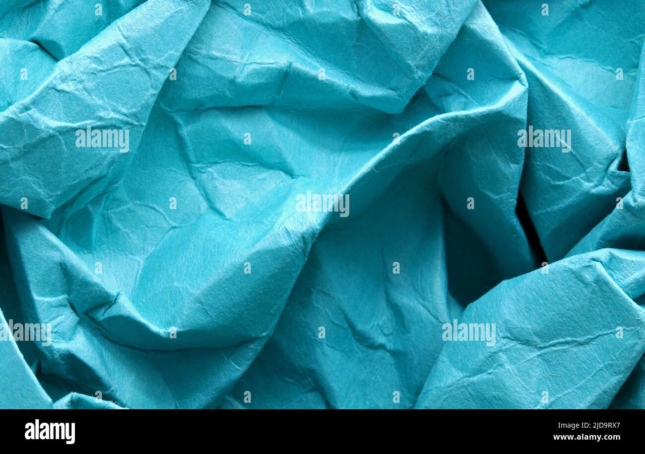 crumpled blue paper texture background Stock Photo - Alamy