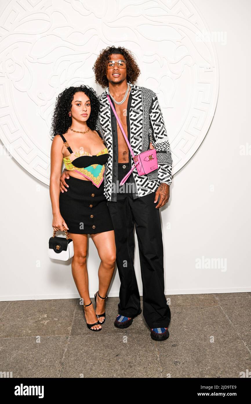 Breah Hicks , Jalen Green Milan Fashion Week - Men S/S 2023 Versace ...